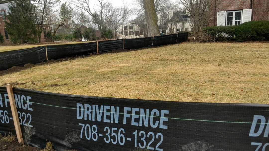 Silt Fence - Driven Fence